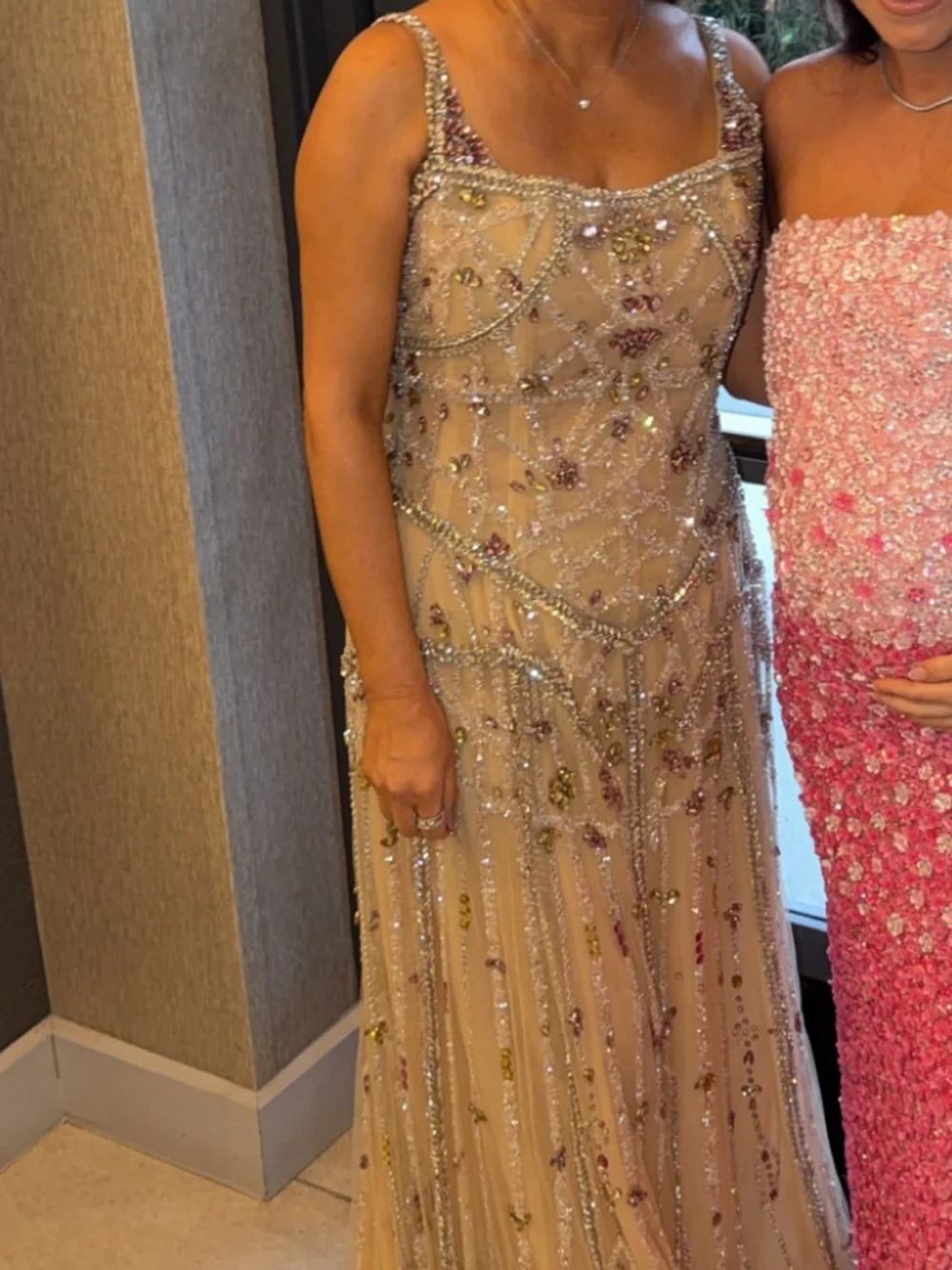 ryan patros | Dresses | Beaded Strapless Nude Evening Gown | Poshmark